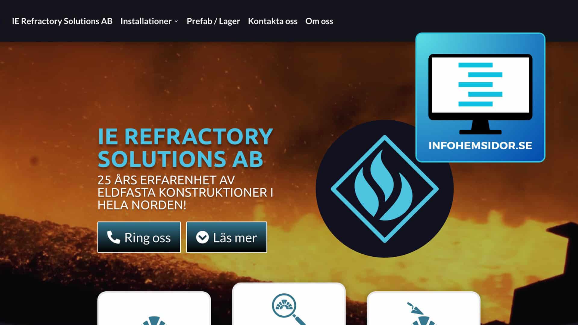 Enkel hemsida till murare | Infohemsidor